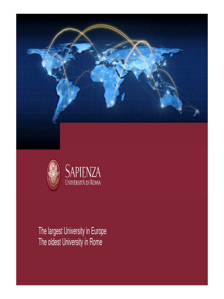 Leaflet - Sapienza Info and Programmes in English | PDF | Bachelor's Degree | Master's Degree