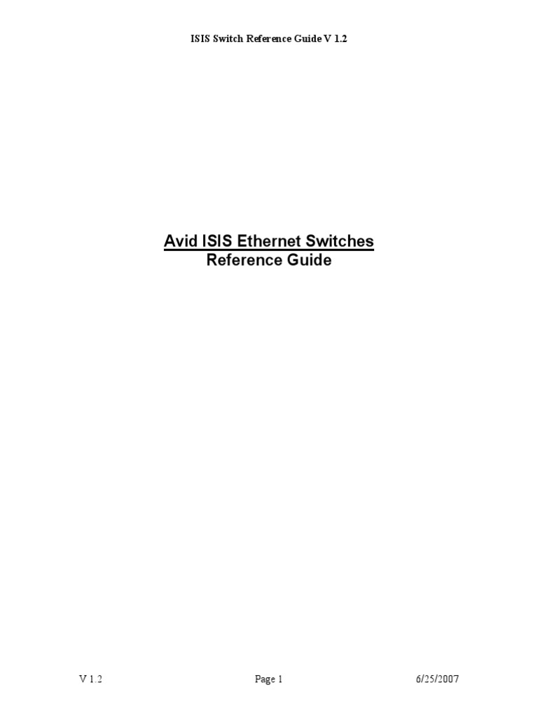 ISIS Switch Reference Guide | PDF