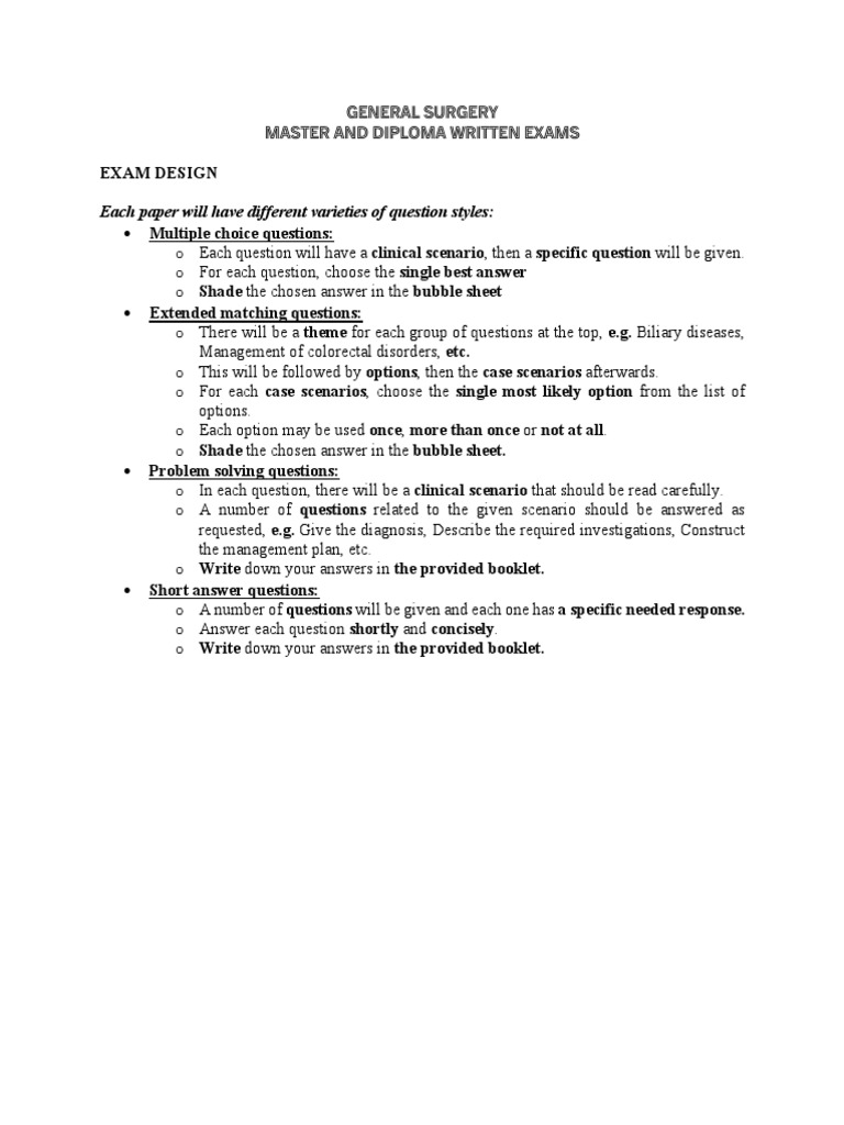 General Surgery-Master and Diploma | PDF | Surgery | Vein
