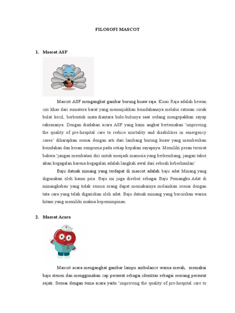 Filosofi Mascot | PDF | Griya & Taman | Sains & Matematika