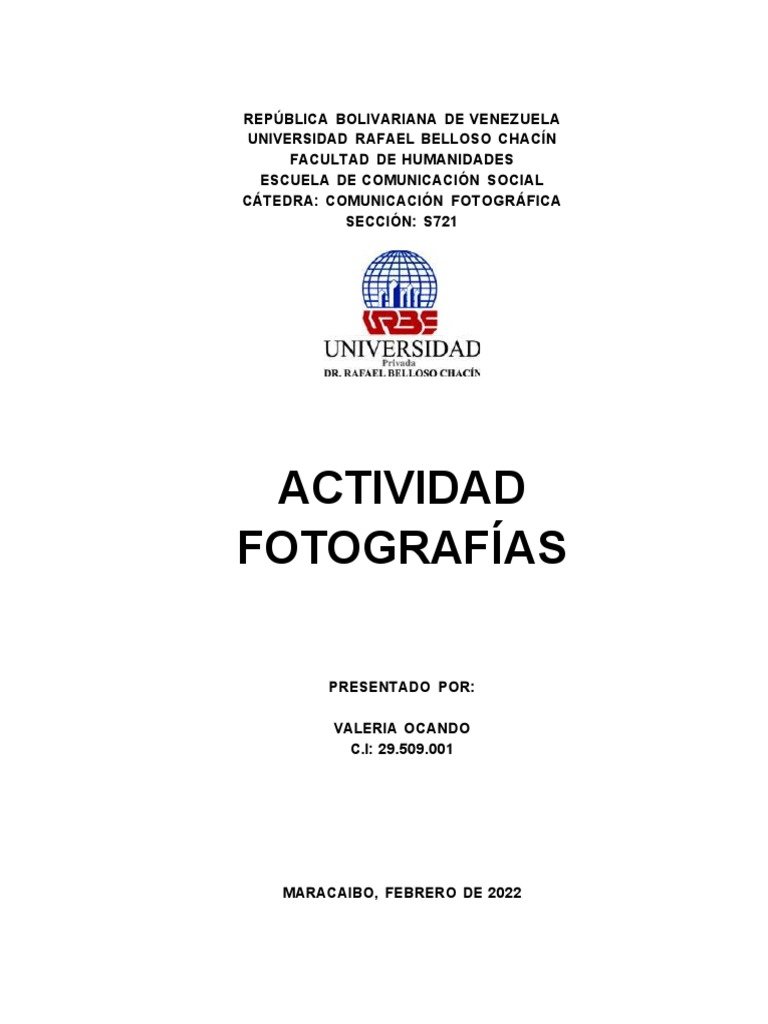 Actividad Fotografía, Valeria | PDF | Hogar, jardinería y bricolaje ...