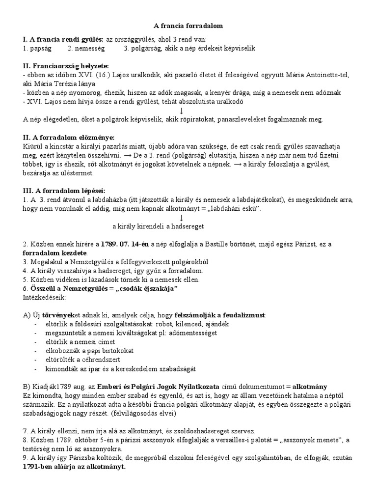 A Francia Forradalom | PDF