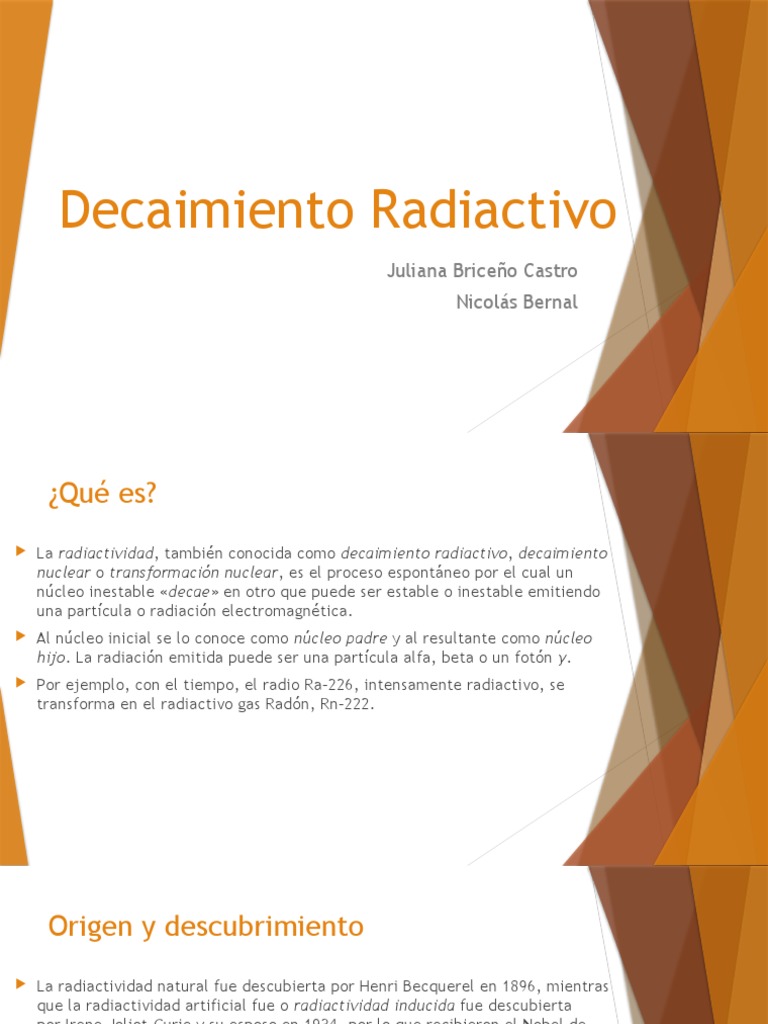 Decaimiento Radiactivo | PDF