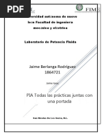 Practica 1 Lab Potencia Fluida Fime | PDF | Filtración | Lubricante