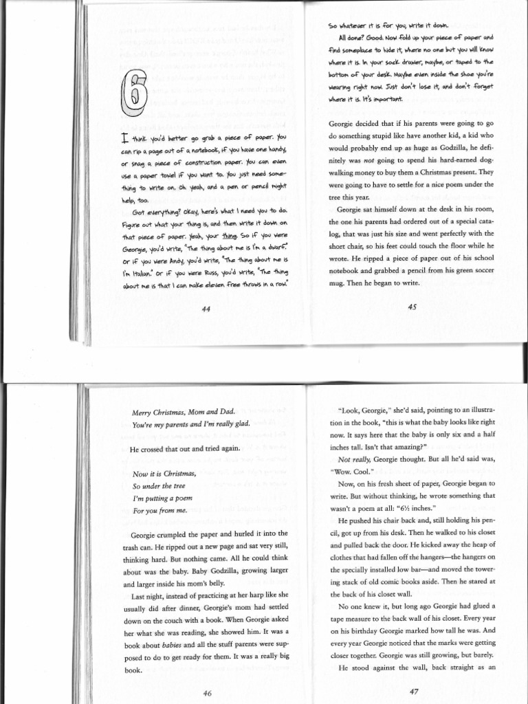 The Things About Georgie Chapter 7 and 8 | PDF