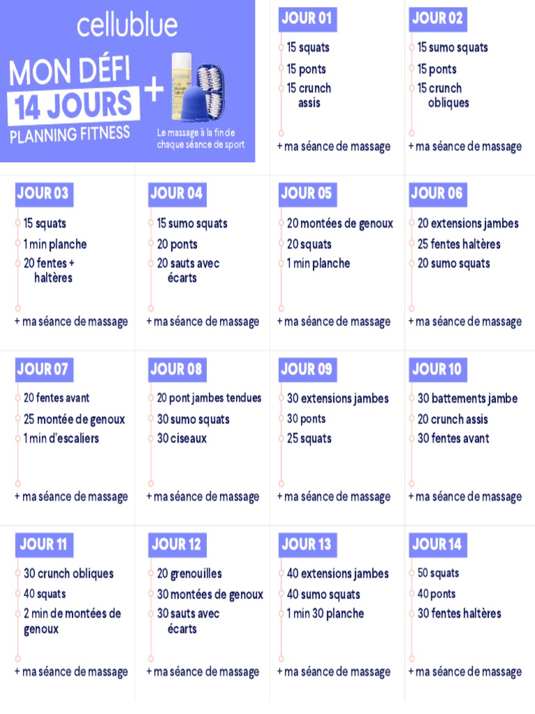 Défi Fitness 14 Jours : Programme Complet | PDF