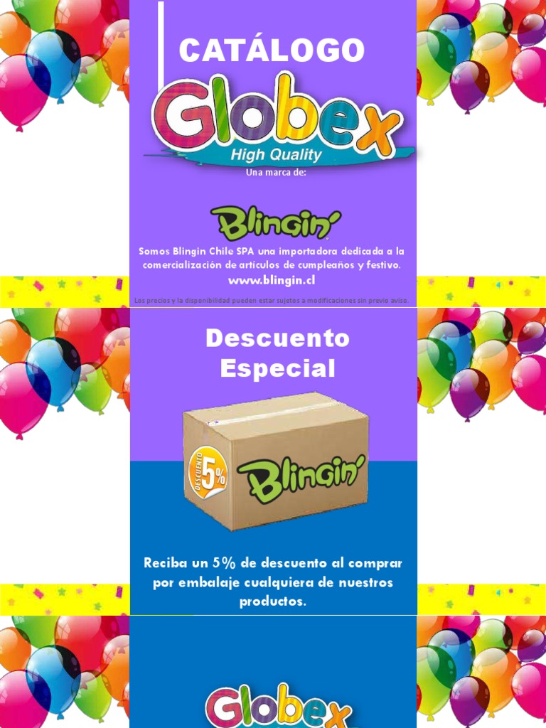 01 Globos Globex Catalogo MSV - CPMD | PDF