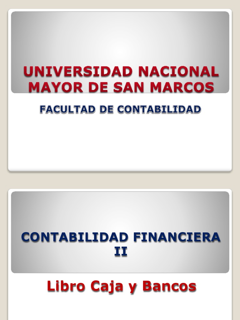 Libro Caja y Bancos | PDF | Contabilidad | Bancos