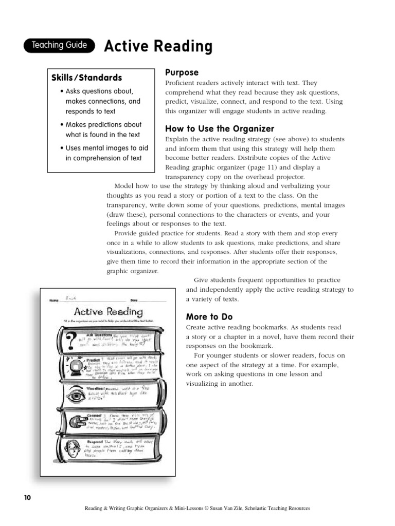 Active Reading Graphic Organizer | PDF | Linguistics | Human Communication