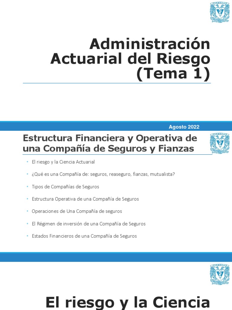 C01-C09 Administración Actuarial Del Riesgo | PDF | Reaseguro | Pensión