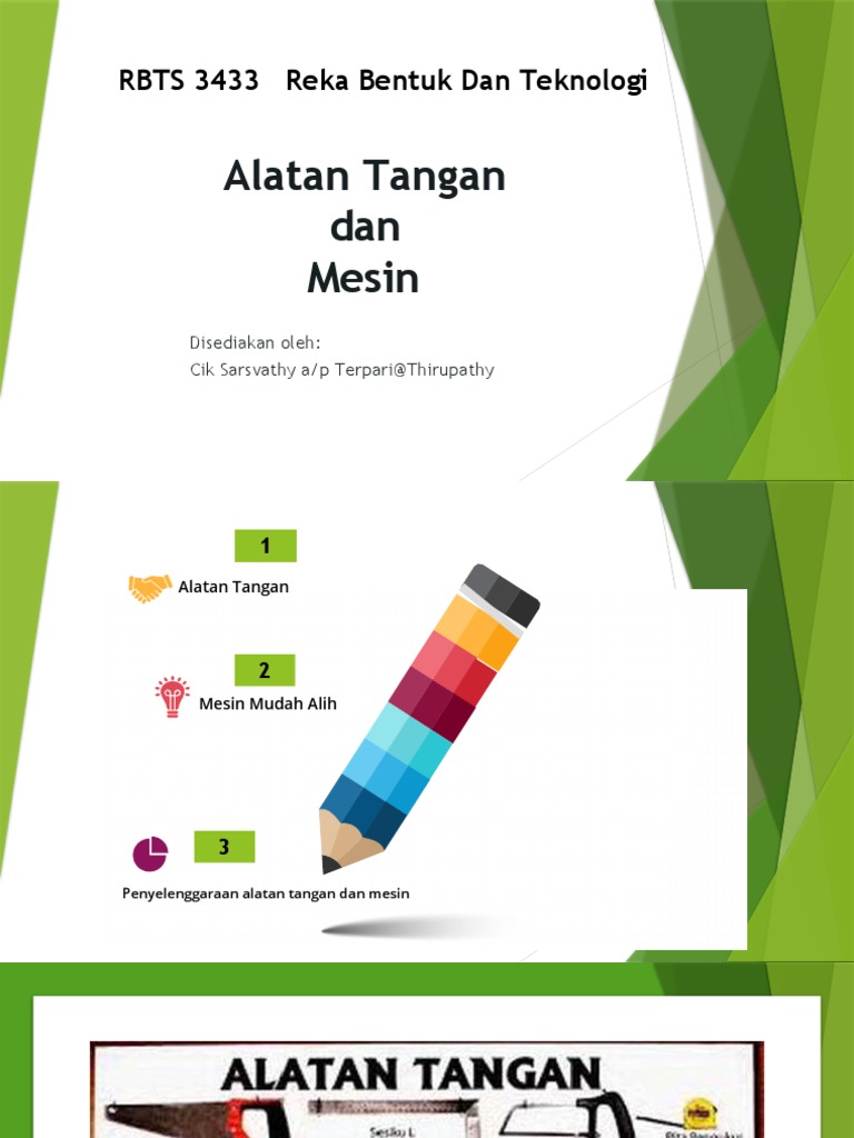 6.0 Alatan Tangan Dan Mesin | PDF