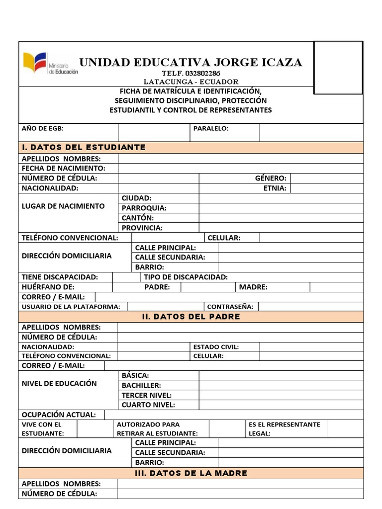 Esquema - Fichas de Los Estudiantes | PDF