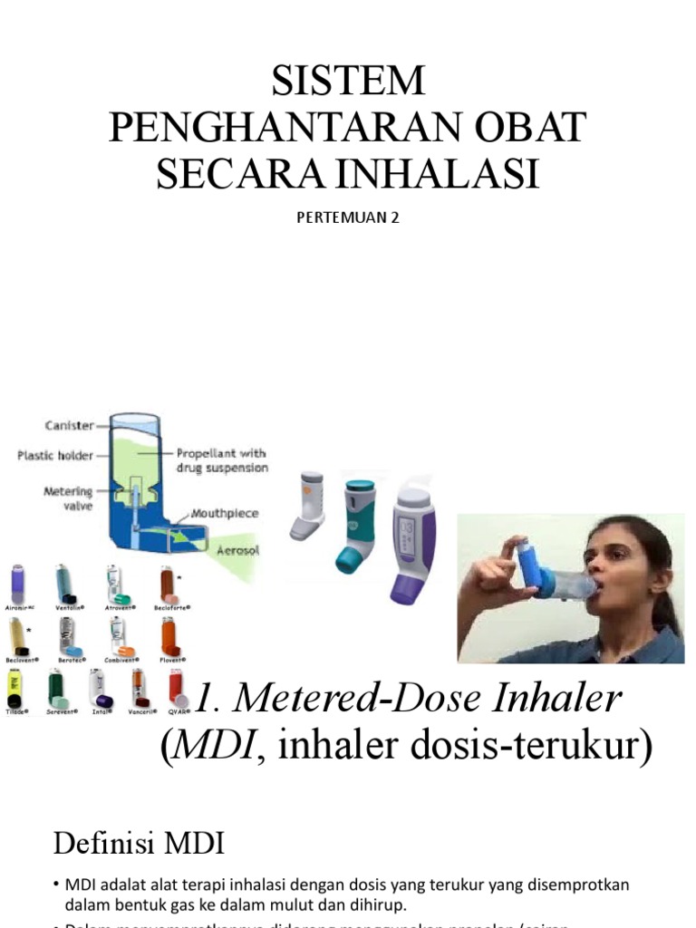 Sistem Penghantaran Obat Secara Inhalasi: Pertemuan 2 | PDF
