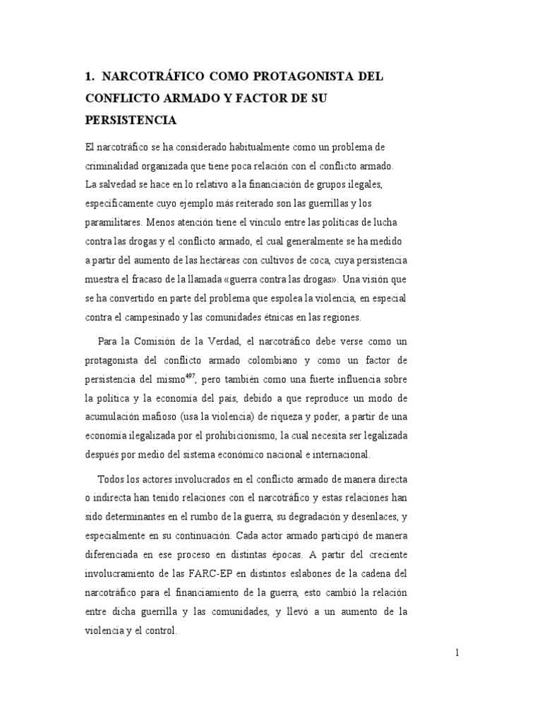 NARCOTRÁFICO | PDF | Comercio ilegal de drogas | Colombia
