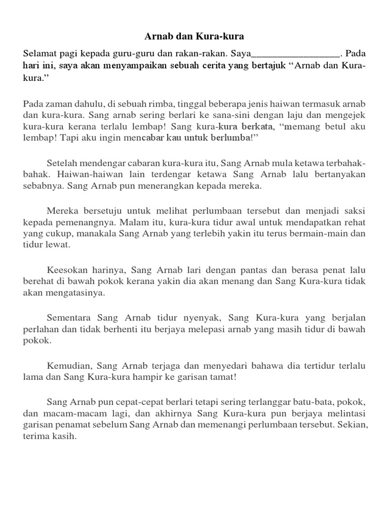 Arnab Dan Kura-Kura | PDF