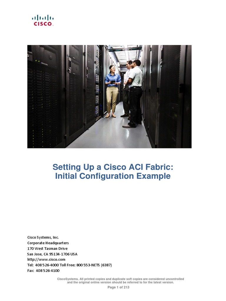 Cisco ACI Initial Deployment Cookbook 1 | PDF | Ip Address | World Wide Web
