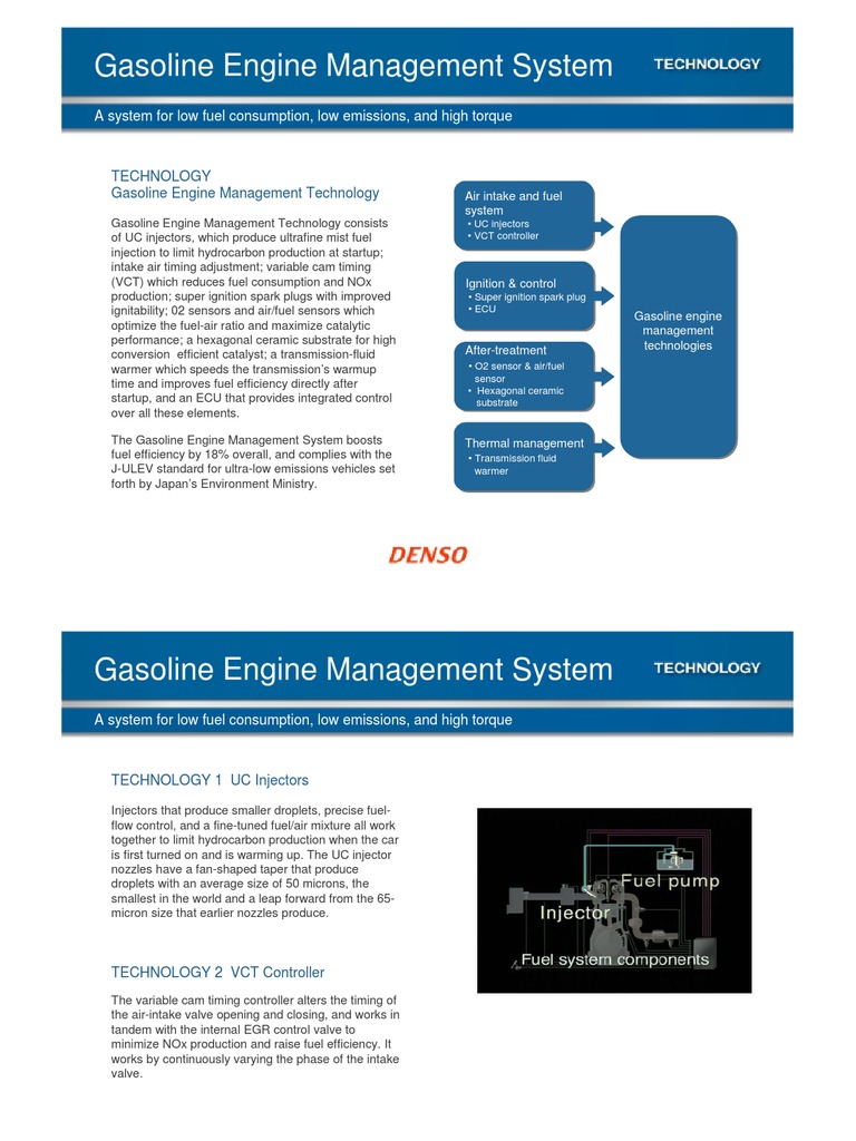 2011.07.05 Gasoline Engine Management System, DeNSO | PDF | Fuel ...