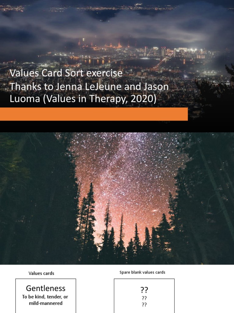 Values Card Sort top 40 character title | PDF | Love | Applied Ethics