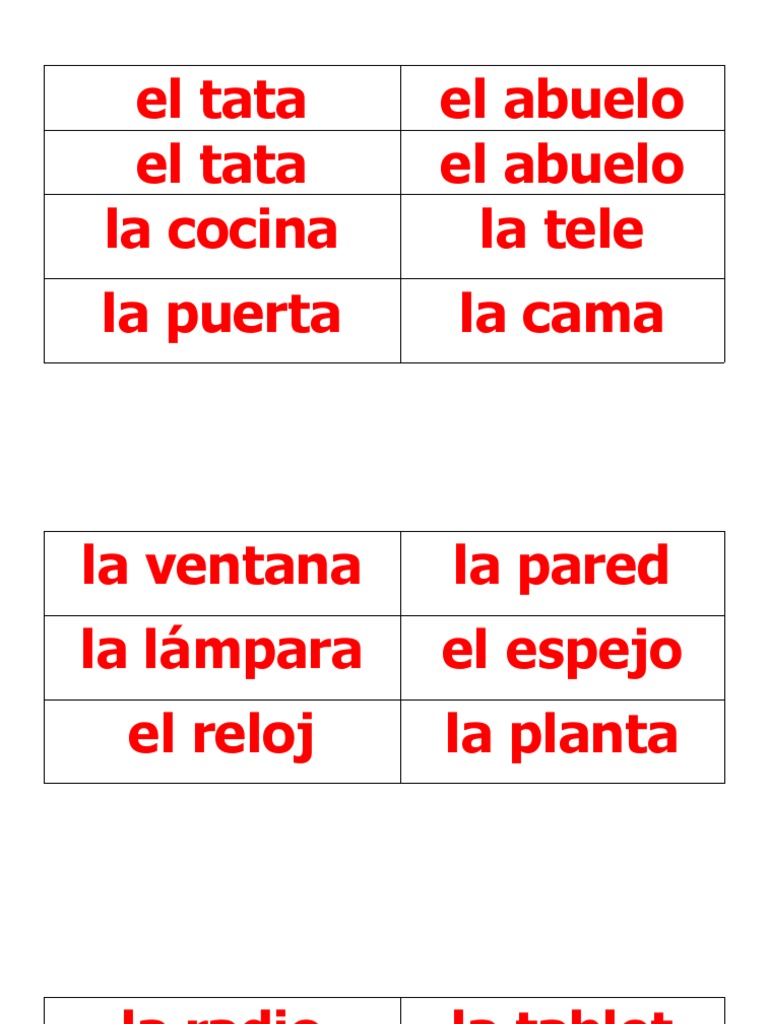 Palabras para Rotular Casa | PDF