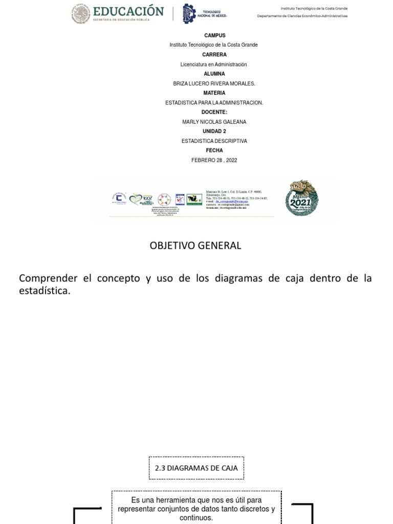 2.3 Diagrammas de Caja | PDF | Estadísticas | Histograma