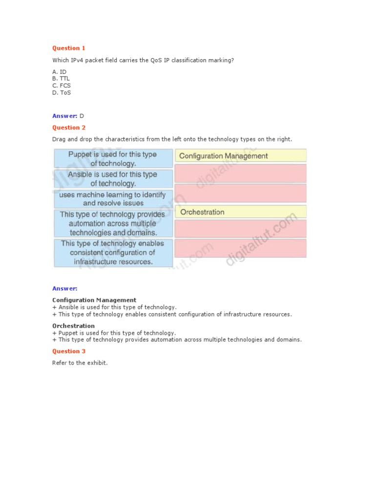 Preguntas ENCOR Quiz Part 9 | PDF | Computer Network | Router (Computing)