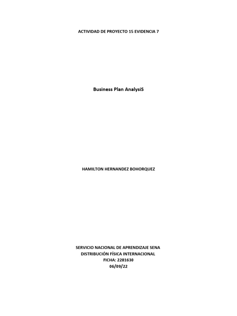 Actividad de Proyecto 15 Evidencia 7 | PDF | Business | Economies