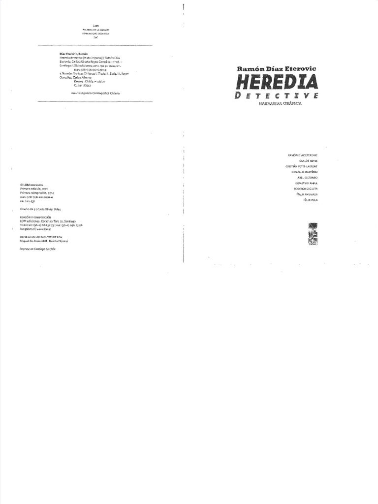 Diaz Eterovic Heredia Detective | PDF