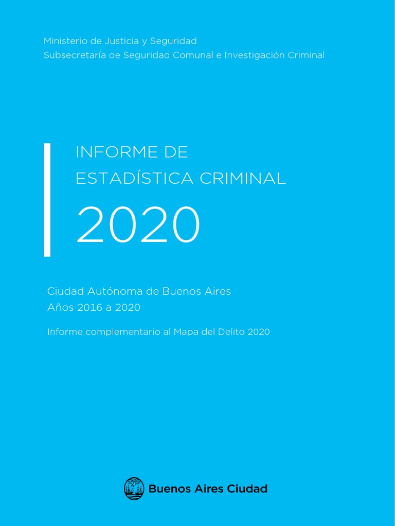 CABA Informe 2020 | PDF | Homicidio | Estadísticas