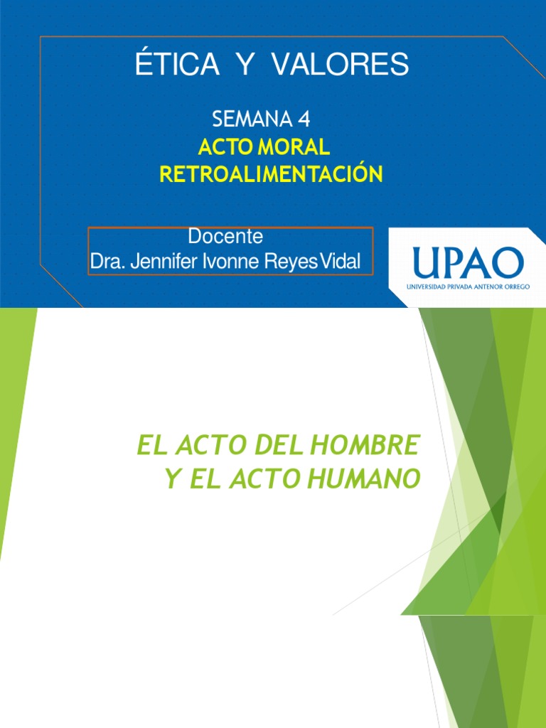 Semana 4-Acto Moral | PDF | Moralidad | Justicia