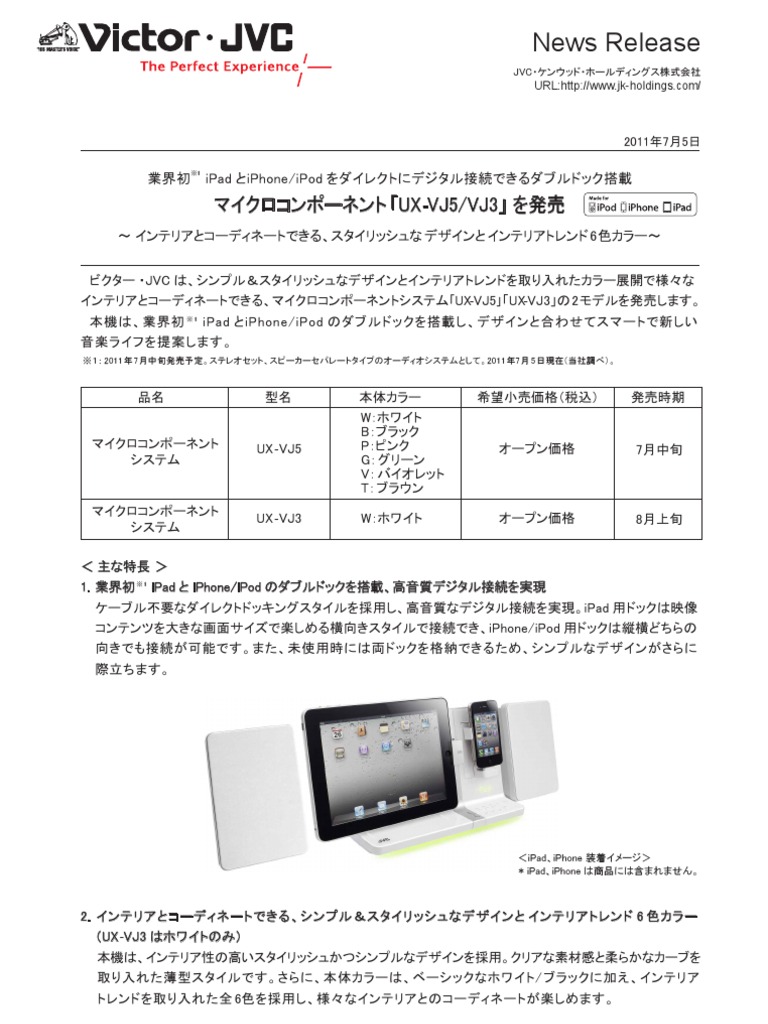 Victor JVC UX VJ5/VJ3 | PDF