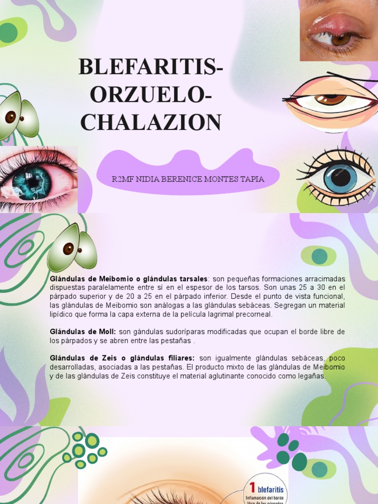 Blefaritis, Orzuelo, Chalazion | PDF | Especialidades Medicas | Ojo humano