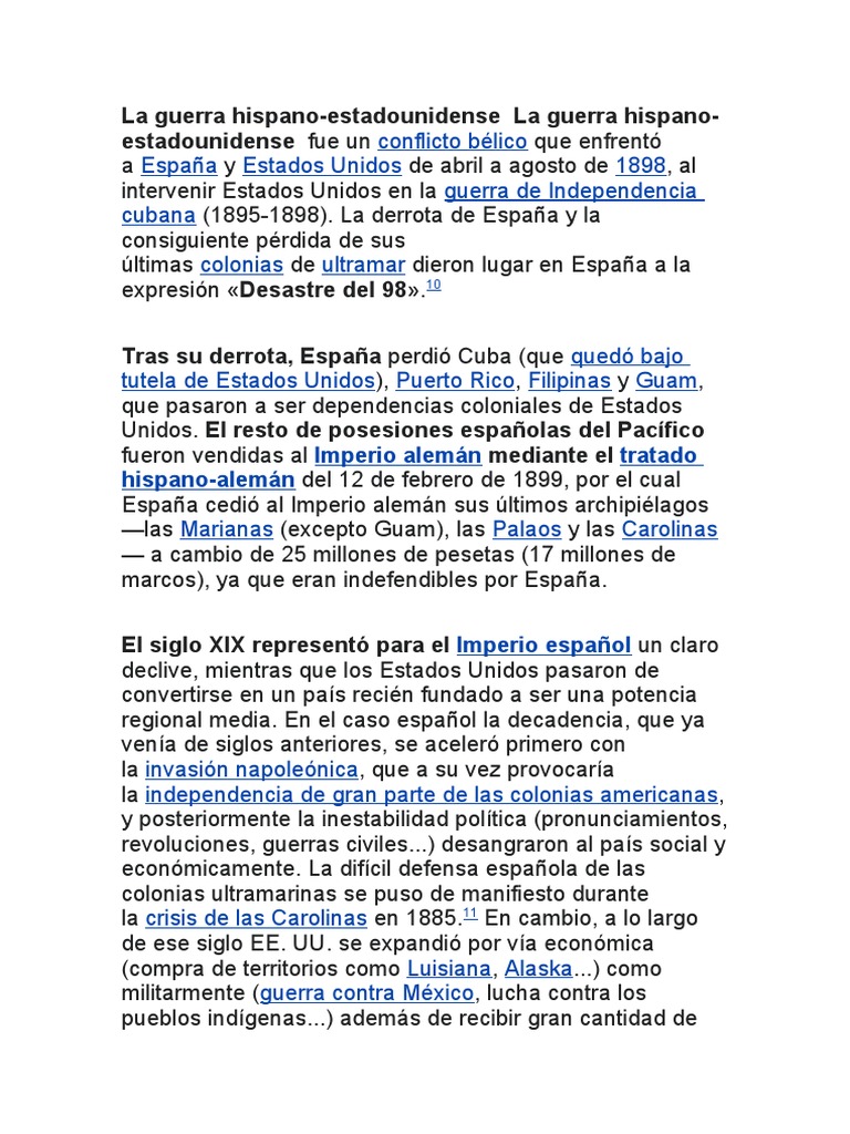La Guerra Hispano Cubana Americana | PDF | Cuba | España