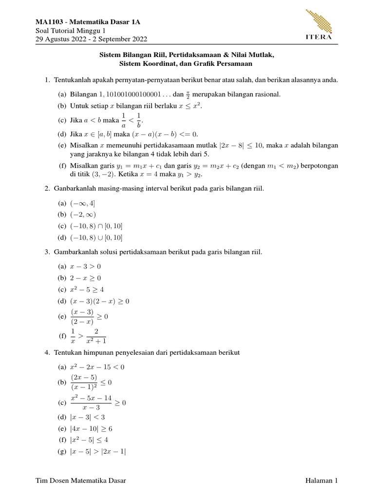 Soal Tutorial Modul 1 | PDF | Metode & Bahan Ajar | Komputer