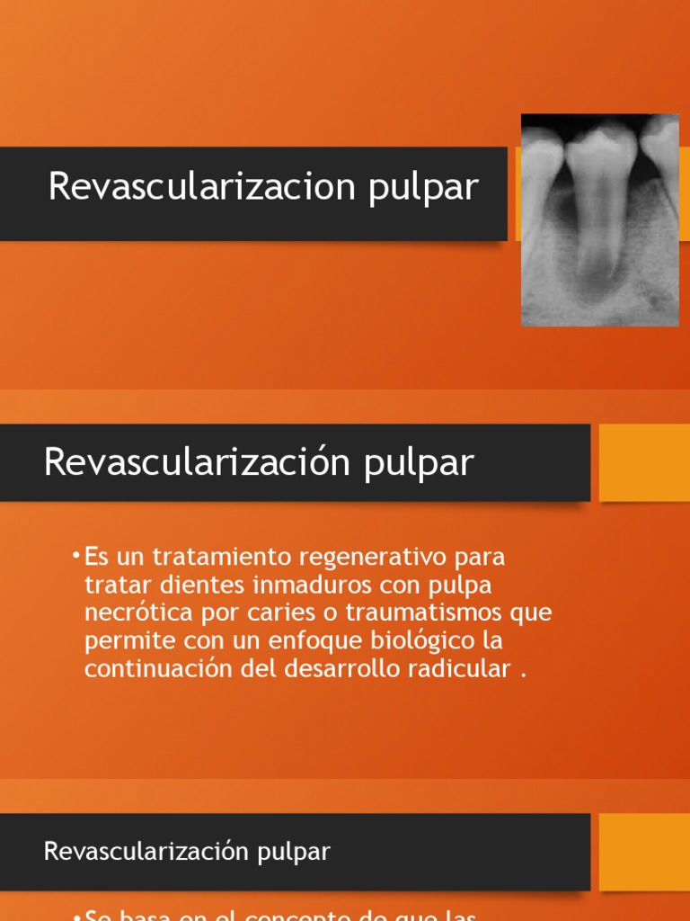 Revascularización Pulpar | PDF | Anatomía | Tejido (biología)