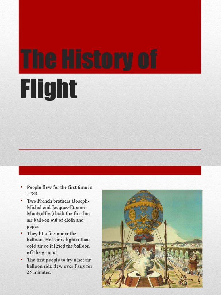 History of Flight | PDF | Wright Brothers | Flight