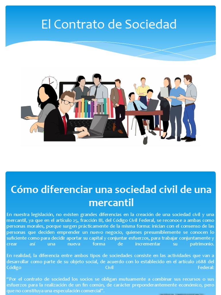 El Contrato de Sociedad | PDF | Sociedad de responsabilidad limitada | Sociedad