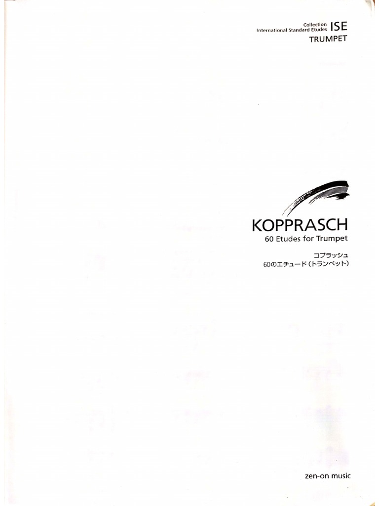 KOPPRASCH 60etudes For Trumpet | PDF