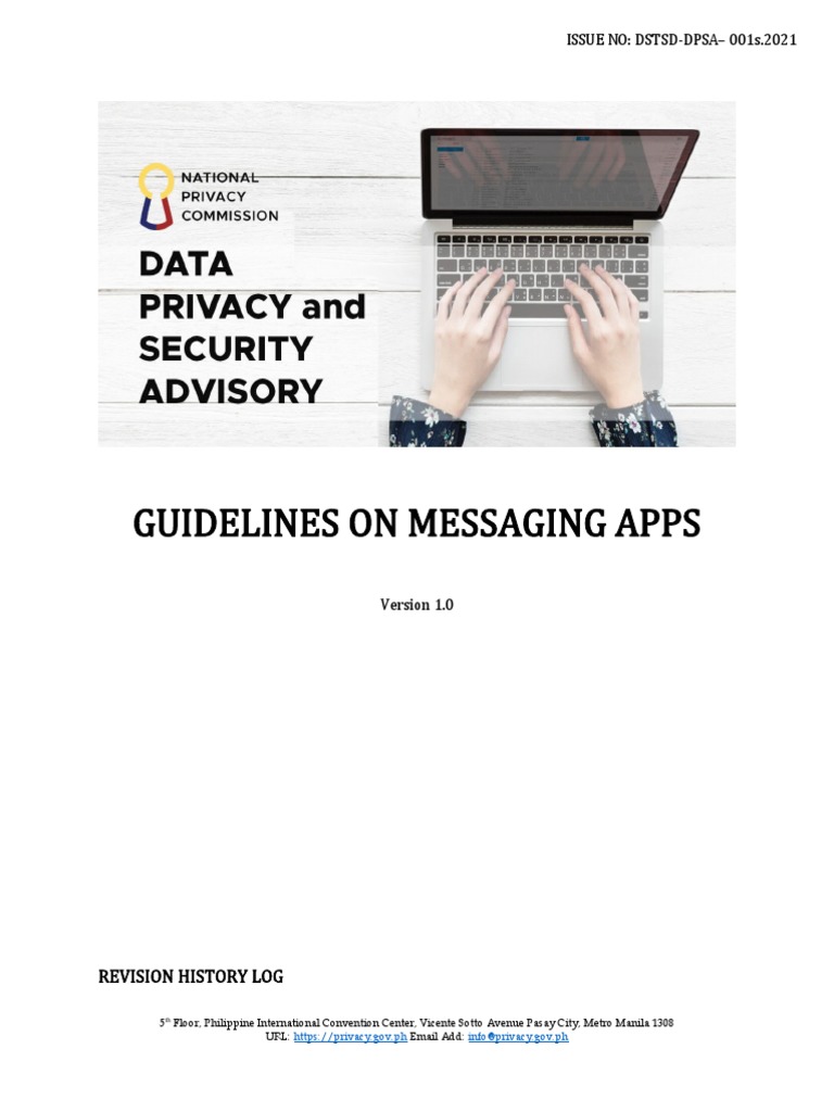 NPC DSTSD Guidelines On Instant Messaging Apps | PDF | Mobile App | Google Play
