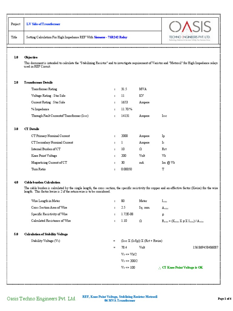 Abett REF & Metrosil | PDF | Resistor | Transformer
