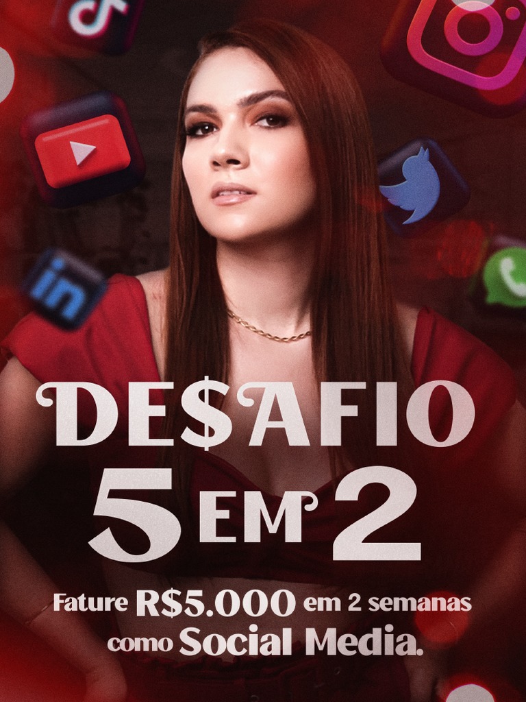 E-Book Desafio 5 em 2 PDF | PDF | Redes sociais | Cultura popular e estudos de mídia