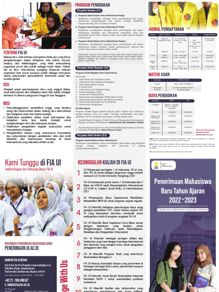 Brosur FIA UI All | PDF