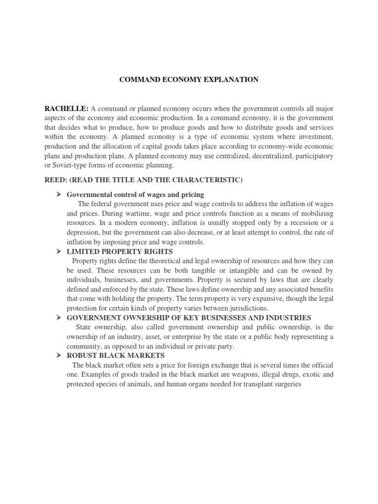 EXPLANATION | PDF | Economic System | Ownership