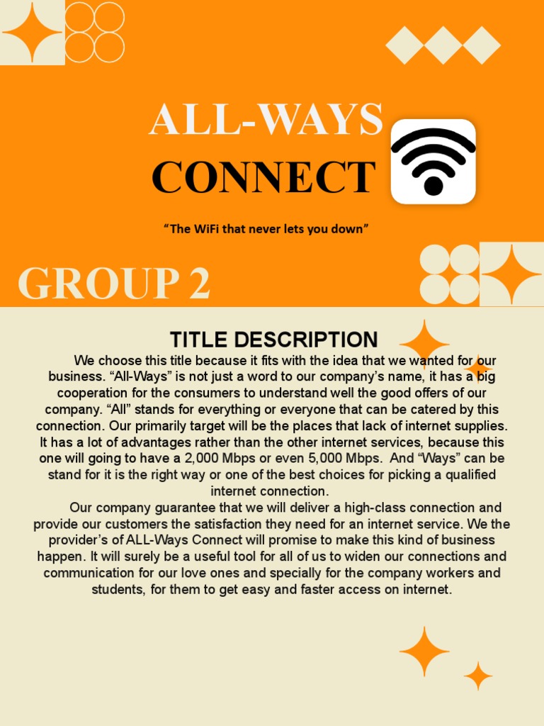 ALL WAYS CONNECT Group 2 | PDF | Internet | Performance Appraisal ALL WAYS CONNECT Group 2 | PDF | Internet | Performance Appraisal