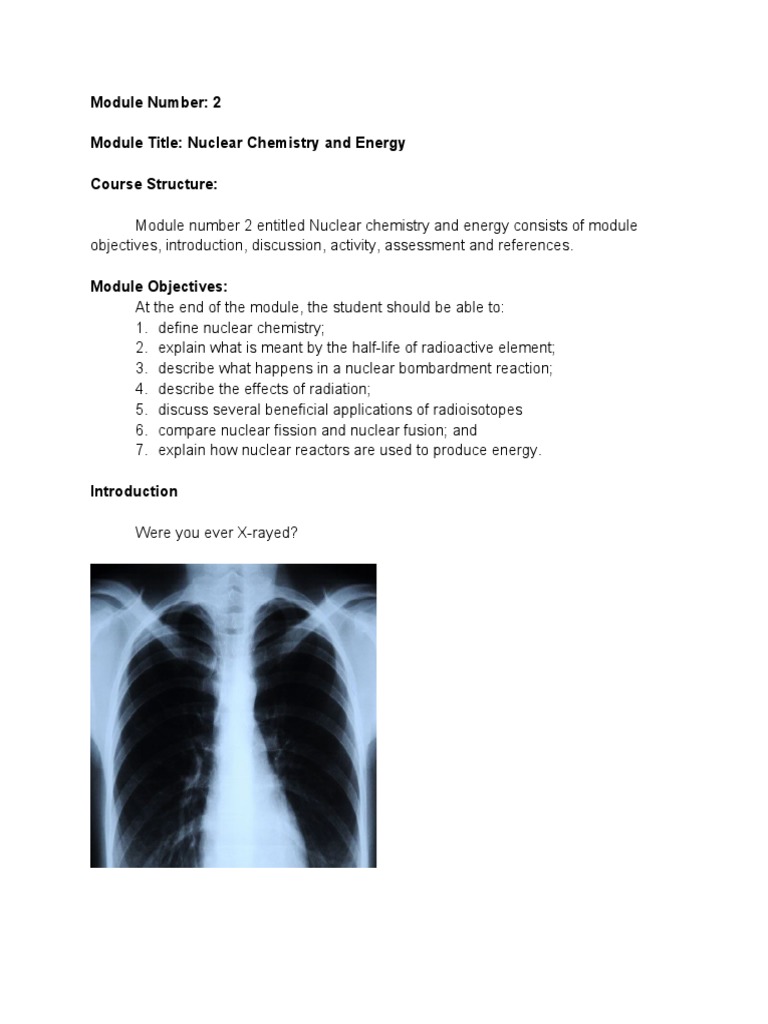 Nuclear Chemistry and Energy | PDF | Radioactive Decay | Nuclear Fission