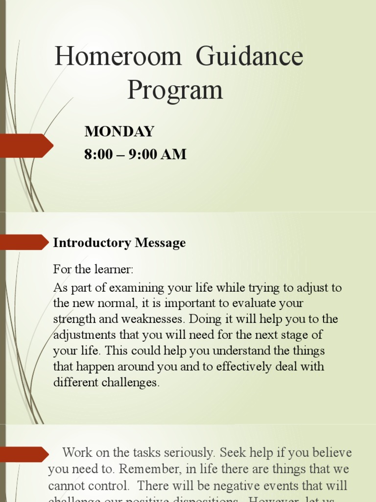 Week 1 Homeroom Guidance 2 | PDF | Adolescence | Mental Health