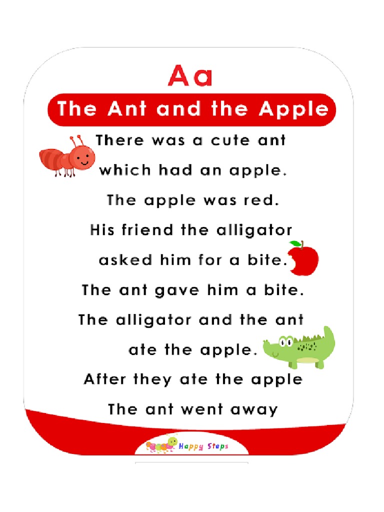 Alphabet Stories A4 Size | PDF