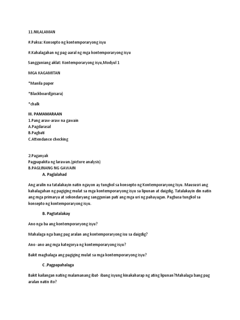 Lesson Plan Araling Panlipunan | PDF