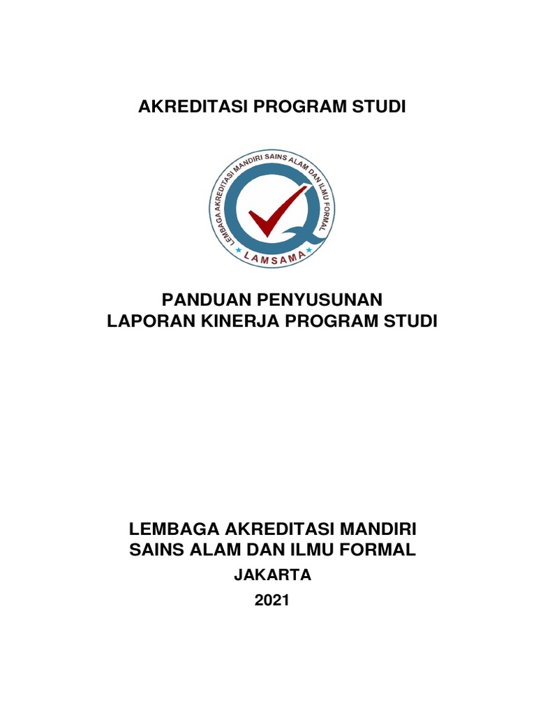 Panduan Penyusunan LKPS LAMSAMA IAPS LAMSAMA 1.0 | PDF | Bisnis | Seni