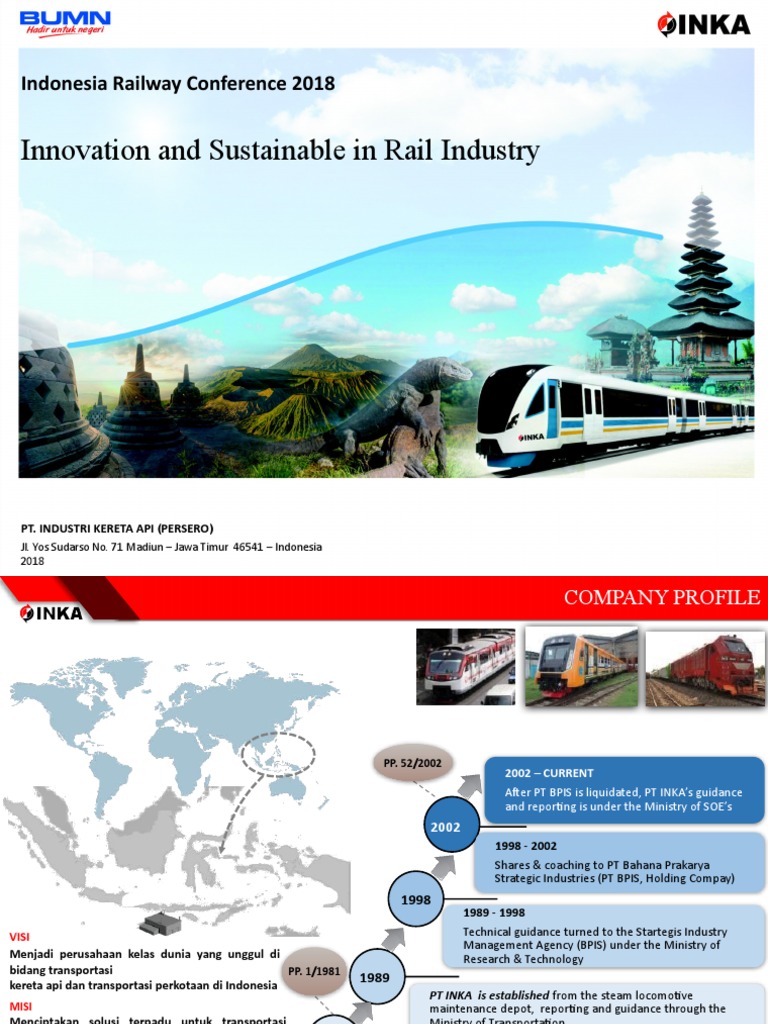 Presentasi INKA 22 Maret 2018 Eng | PDF | Sustainable Transport | Land ...