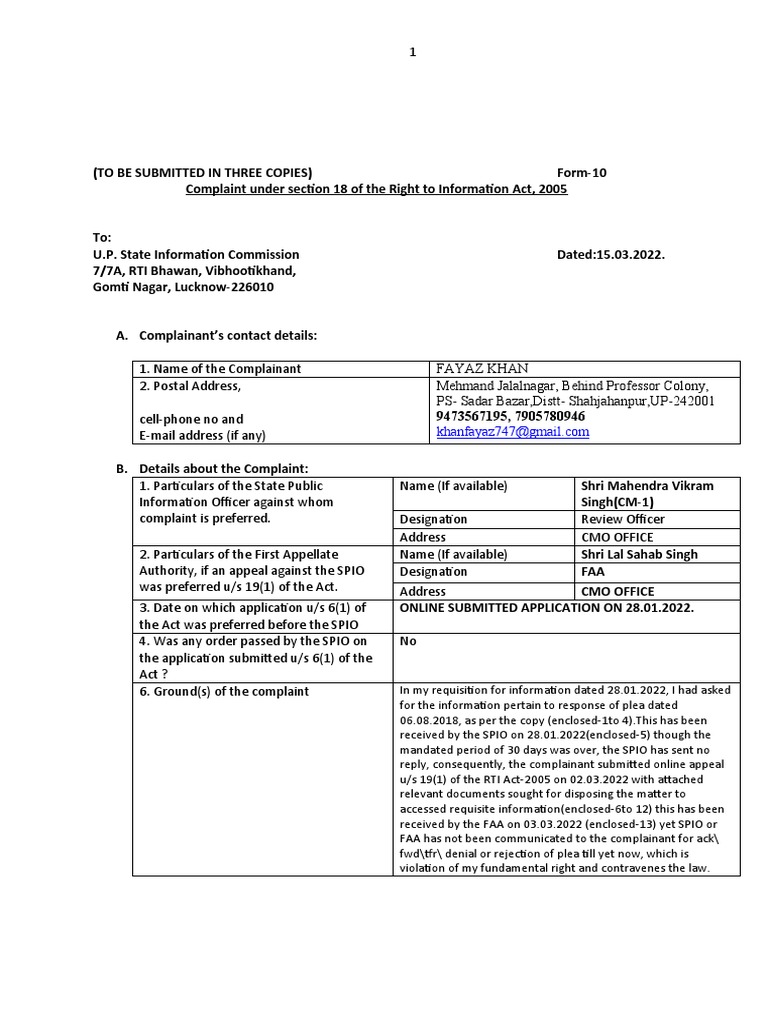 Form 10 | PDF | Public Sphere | Government